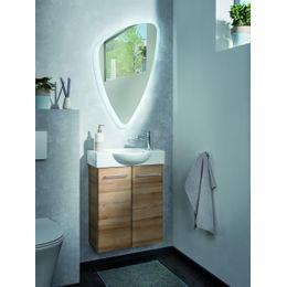 Waschbeckenunterschrank Fackelmann, B:52cm H:60cm T:24,3cm, braun, Schr&auml;nke, "SBC", Badm&ouml;bel f&uuml;r G&auml;ste-WC, Breite ca. 55 cm