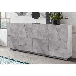 Sideboard Inosign, B:162,5cm H:86cm, silber, Wohnzimmer, Sideboards, "PING", Breite 162,5 cm