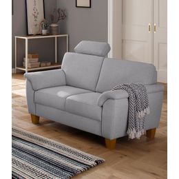2-Sitzer Home Affaire, B:156cm H:87cm T:88cm, grau, Struktur ( 100% Polyester);Struktur fein ( 100% Polyester);Luxus-Microfaser ALTARA NUBUCK (100%