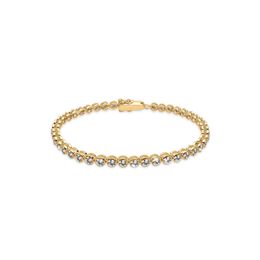 Elli Damen Armband "Tennis Armband mit Kristalle Silber", 20cm,mit Steinen, Silber 925 (Sterlingsilber), gold, Silber 925 (Sterlingsilber), Armbänder