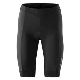Gonso Damen Fahrradhose "Fortuna", schwarz, Gr. 34, 80% Polyester, 20% Elastan, Hosen, kurze Damen Radlerhose mit Sitzpolster, strapazierf&auml;hige