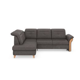 Ecksofa Home Affaire, B:269cm H:92cm T:200cm, grau, Luxus-Microfaser Euphora 100% Polyester, ;Easy Care: 98% Polyester, 2% Polyamid;Luxus-Microfaser