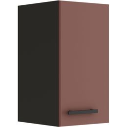 Hängeschrank Optifit, B:30cm H:57,6cm T:34,6cm, rot, Spanplatte, Küche, Schränke, "Palma", Breite 30 cm, 1 Tür, 1 Einlegeboden