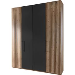 Dreht&uuml;renschrank Wiemann, B:197,3cm H:217cm T:58cm, braun, Holzwerkstoff, Schr&auml;nke, "Denver", hochwertige Beschl&auml;ge