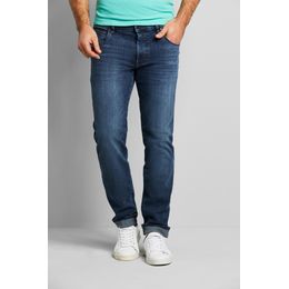 Bugatti Herren 5-Pocket-Jeans, blau, Gr. 42, 82% Baumwolle, 18% Elasthan, Jeans, mit Power Stretch