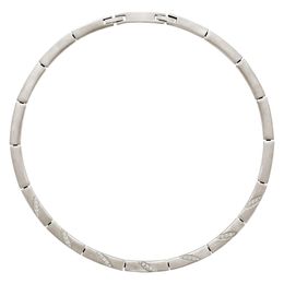 TITANIA Damen Collier "Halsketten", Titan, grau, Titan, Halsketten