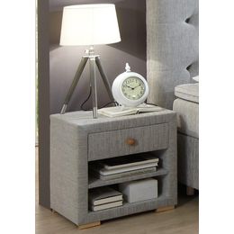 Nachtkonsole Home Affaire, B:52cm H:54cm T:43cm, grau, Sideboards, "Claire"