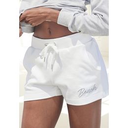Damen Relaxshorts, BENCH. LOUNGEWEAR, Gr. 32, beige, Interlock, Obermaterial: 100% Baumwolle, unifarben, Basic, Hosen, mit kleiner glänzenden
