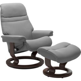 Relaxsessel stressless, B:75cm H:100cm T:73cm, grau, Leder BATICK: BATICK ist ein leicht korrigiertes, durchgef&auml;rbtes und genarbtes M&ouml;belleder, bei