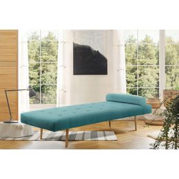 Daybett Andas, blau, Daybetten, "Agnar", mit Kissenrolle, in 3 Bezugsstoffen und vielen Farben