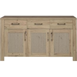 M&auml;usbacher Sideboard M&Auml;USBACHER, B:162cm H:89cm T:42cm, braun, Holzwerkstoff, Wohnzimmer, Sideboards, "Mares"