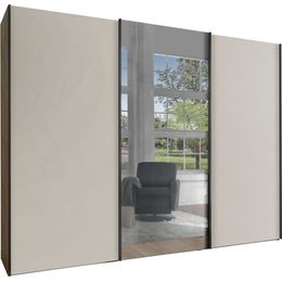 Schwebet&uuml;renschrank Wiemann, B:295,2cm H:217cm T:67cm, braun, Holzwerkstoff, Kristallglas, Schr&auml;nke, "Monaco", hochwertige Beschl&auml;ge