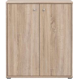 Kommode FORTE, B:73,7cm H:85,5cm T:34,8cm, braun, Dekorfolie, FSC-zertifizierter Holzwerkstoff, Flur, Sideboards, "Tempra", Breite 73,7 cm