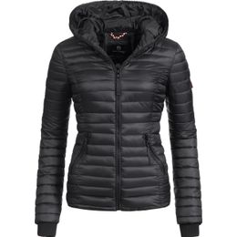 Navahoo Damen Steppjacke "Kimuk", schwarz, Gr. XXL, Obermaterial: 100% Nylon; Futter: 100% Polyester; Wattierung: 100% Polyester; Ärmelfutter: 100%