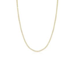 Elli Premium Damen Kette ohne Anh&auml;nger "Basic Panzerkette Klassisch Elegant 375 Gelbgold", 45, ohne Stein, Gelbgold 375, L: 45, gold, Gelbgold 375,