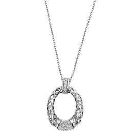 Firetti Damen Kette mit Anhänger "Schmuck Geschenk Silber 925 Halsschmuck Halskette Ankerkette", Silber 925 (Sterlingsilber), L: 45, silber, Silber
