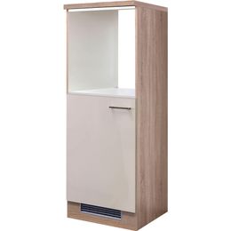 Backofen/K&uuml;hlumbauschrank Flex-Well, B:60cm H:170cm T:60cm, braun, Holzwerkstoff, Schr&auml;nke, "Nepal", (B x H x T) 60 x 169 x 60 cm