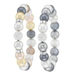 Lady Damen Armband, Glas Perlen, bunt, Glas, Perlen, Armb&auml;nder