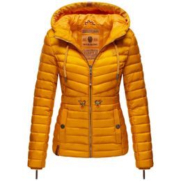 Marikoo Damen Outdoorjacke "Aniyaa", gelb, Gr. S, Obermaterial: 100% Nylon, Innenseite: 100% Polyester, Jacken, Steppjacke mit Kapuze