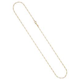 Jobo Damen Goldkette, Gelbgold 333, L: 45, gold, Gelbgold 333, Halsketten, Figarokette 333 Gold diamantiert 1,7 mm 45 cm