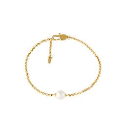 Vivance Damen Edelstahlarmband "Perle", Edelstahl, gold, Edelstahl, Armb&auml;nder