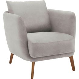 Schöner Wohnen Kollektion Sessel, B:86cm H:68cm T:86cm, silber, SCHÖNER WOHNEN-KOLLEKTION, 96% Polyester, 4% Polyacryl, Wohnzimmer, Sessel, "Pearl - 5 Jahre