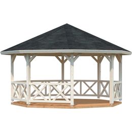 Holzpavillon Palmako, beige, Garten, Pavillons, "Betty", BxT: 551x551 cm, naturbelassen