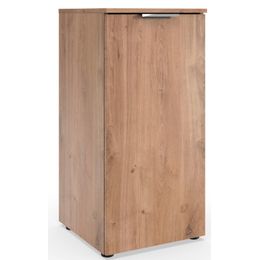 Kommode wimex, B:41cm H:84cm T:41cm, braun, Spanplatte, Sideboards, "Level by fresh to go", 1-türig mit soft-close Funktion, 41cm breit, 92cm hoch