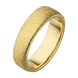 Jobo Damen Fingerring, 54, Silber 925 (Sterlingsilber), gold, Silber 925 (Sterlingsilber), Fingerringe, 925 Silber vergoldet mit Struktur