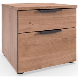Nachtkommode wimex, B:41cm H:39cm T:41cm, braun, Spanplatte, Sideboards, "level36 A by fresh to go", 2 Schubladen mit soft-close Funktion
