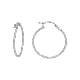 Firetti Damen Paar Creolen "Schmuck Geschenk Silber 925 Ohrschmuck diamantiert", 25, Silber 925 (Sterlingsilber), silber, Silber 925