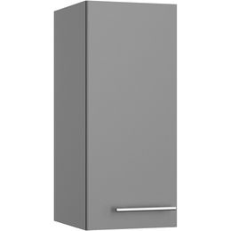 H&auml;ngeschrank Optifit, B:30cm H:70,4cm T:34,6cm, grau, Spanplatte, K&uuml;che, Schr&auml;nke, "Lilly", Breite 30 cm, 1 T&uuml;r, 2 Einlegeb&ouml;den