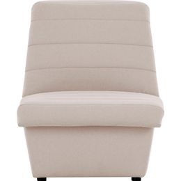 Sessel, B:72cm H:92cm T:103cm, beige, LOOKS by Wolfgang Joop, 100% Polyester, Sessel, "LOOKS VIII", Quersteppung, ohne Armlehnen, in zwei
