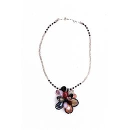 Damen Kette mit Anh&auml;nger "Hanami", bunt, Basic, Collezione Alessandro, Glas, Halsketten, geschliffene Glasperlen