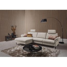 Ecksofa Places of Style, B:272cm H:85cm T:182cm, beige, 95% Polyester, 5% Nylon, Wohnzimmer, Sofas, "Sarsina: mit Tonnentaschen-Federkern, perfekt