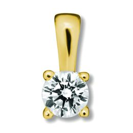 ONE ELEMENT Damen Kettenanhänger "0.1 ct Diamant Brillant Anhänger aus 585 Gelbgold", 0,1, Diamanten Gelbgold 585 Gold, gold, Diamanten, Gelbgold