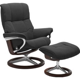 Relaxsessel stressless, B:83cm H:102cm T:73cm, grau, Leder BATICK: BATICK ist ein leicht korrigiertes, durchgefärbtes und genarbtes Möbelleder, bei