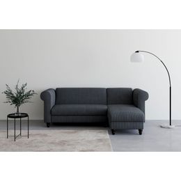 Ecksofa DOREL HOME, B:241cm H:83cm T:154cm, grau, Wohnzimmer, Sofas, "Felix II, L-Form, Schlafsofa 241cm (Liegefl. 108/195 cm)", verstellb.