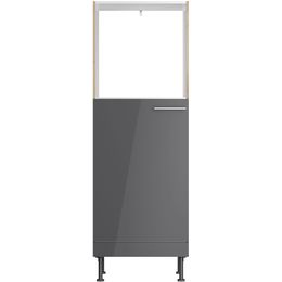 Backofen/K&uuml;hlumbauschrank Optifit, B:60cm H:176,6cm T:58,4cm, schwarz, Spanplatte, Schr&auml;nke, "Klara", Breite 60 cm