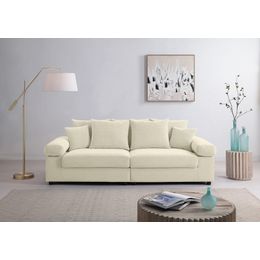 Big-Sofa, B:233cm H:88cm T:111cm, beige, ATLANTIC HOME COLLECTION, Sofas, "Bjoern", mit Cord-Bezug, XXL-Sitzfläche, mit Federkern, frei im Raum