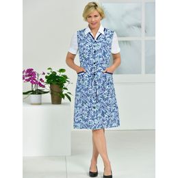 Classic Basics Damen Kochsch&uuml;rze, blau, Gr. 40, Baumwollmischung, Kunstfaser, Polyester, Sch&uuml;rzen