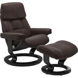 Relaxsessel stressless, B:88cm H:99cm T:77cm, braun, Leder BATICK: BATICK ist ein leicht korrigiertes, durchgefärbtes und genarbtes Möbelleder, bei