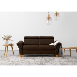 2,5-Sitzer Home Affaire, B:185cm H:84cm T:93cm, braun, 100% Polyester, Sofas, "Lindgren", wahlweise mit TV-Funktion, links oder beidseitig,