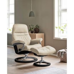 Relaxsessel stressless, B:83cm H:105cm T:74cm, beige, Leder BATICK: BATICK ist ein leicht korrigiertes, durchgefärbtes und genarbtes Möbelleder, bei