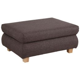Hocker Home Affaire, B:93cm H:40cm T:69cm, braun, Struktur fein (100% Polyester);100%Polyester/ 85%Polyester+15% Polyacryl Melrose/Struktur, Garten,