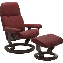 Relaxsessel stressless, B:85cm H:100cm T:77cm, rot, Leder BATICK: BATICK ist ein leicht korrigiertes, durchgefärbtes und genarbtes Möbelleder, bei