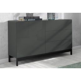 Sideboard Inosign, B:110cm H:72cm T:40cm, grau, Wohnzimmer, Sideboards, "Metis", Breite 110 cm