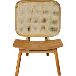 Rattanstuhl Sit, B:64cm H:86cm T:80cm, beige, Geflecht Peddigrohr, Massivholz, Esszimmer, Stühle, mit Wiener Geflecht, moderner Lounge chair für alle