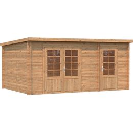Gartenhaus Palmako, braun, Massivholz, Gartenhäuser, "Ella", 13,1 m²