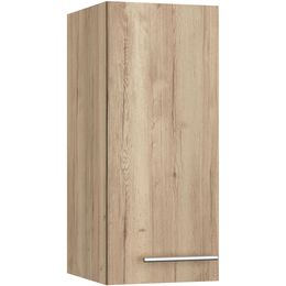 H&auml;ngeschrank Optifit, B:30cm H:70,4cm T:34,6cm, braun, Spanplatte, K&uuml;che, Schr&auml;nke, "Lilly", Breite 30 cm, 1 T&uuml;r, 2 Einlegeb&ouml;den